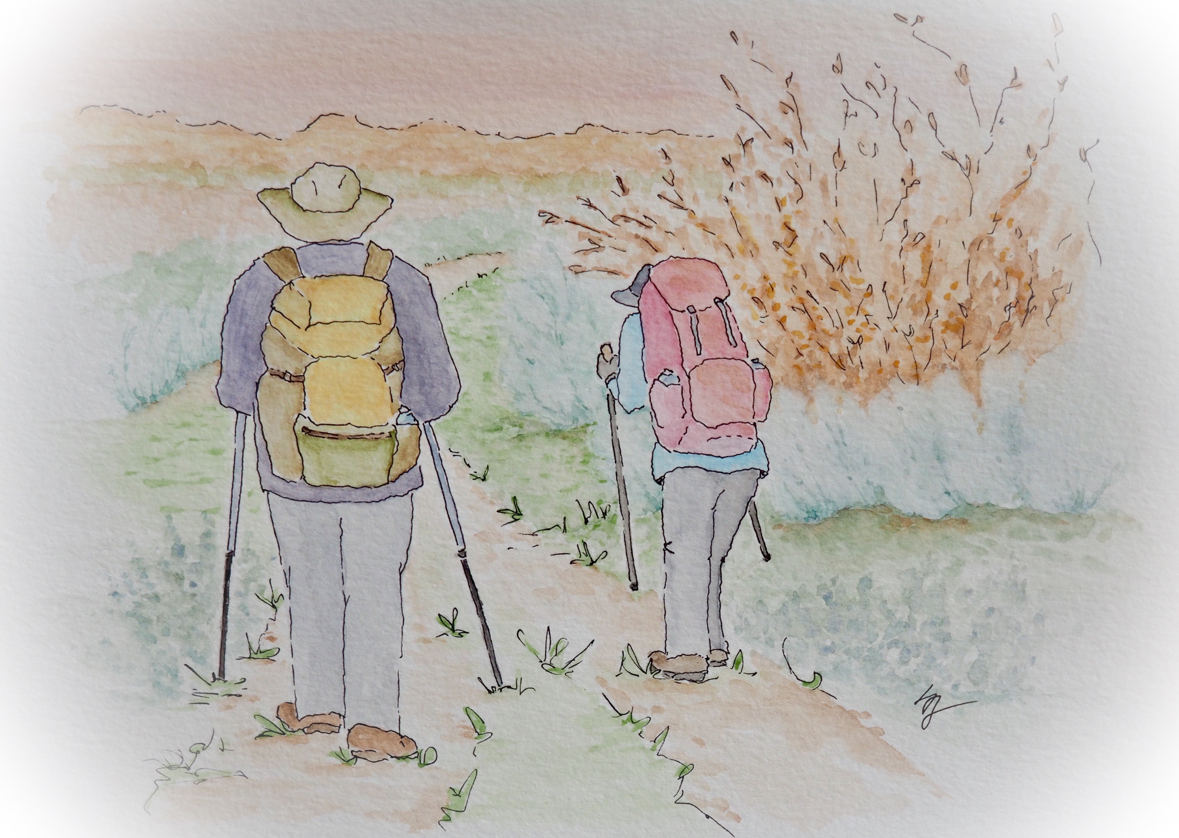 A Sampling of Sue’s Illustrations | Books and my backpack